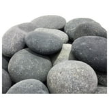 50 Lb. Premium Black Grey Mexican Beach Pebbles 3-5 inches, Decor ...