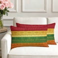 Black History Month Pillow Covers Set of 4, Retro Colorful Grain 12x20 ...
