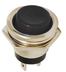 Switch Redondo Botón de Timbre Momentáneo Abierto KAPTON CHSW-733BK ...