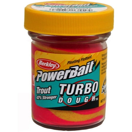 Berkley PowerBait Turbo Dough Trout Bait , Pink Lemonade, 1.75-Ounce ...
