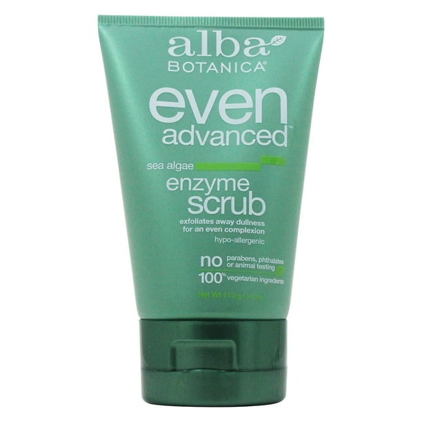 Alba Botanica - Even & Bright Enzyme Scrub Fragance Free - 4 fl. oz ...