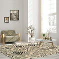 Superior Damask Traditional Indoor Area Rug, Beige, 5' x 8' - Walmart.com