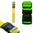 4 Pc Combination Lock Luggage Strap Packing Belt Suitcase Baggage ...