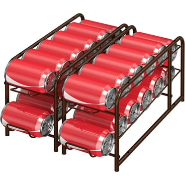 2 Pack - SimpleHouseware Stackable Front Loading Beverage Can Dispenser ...