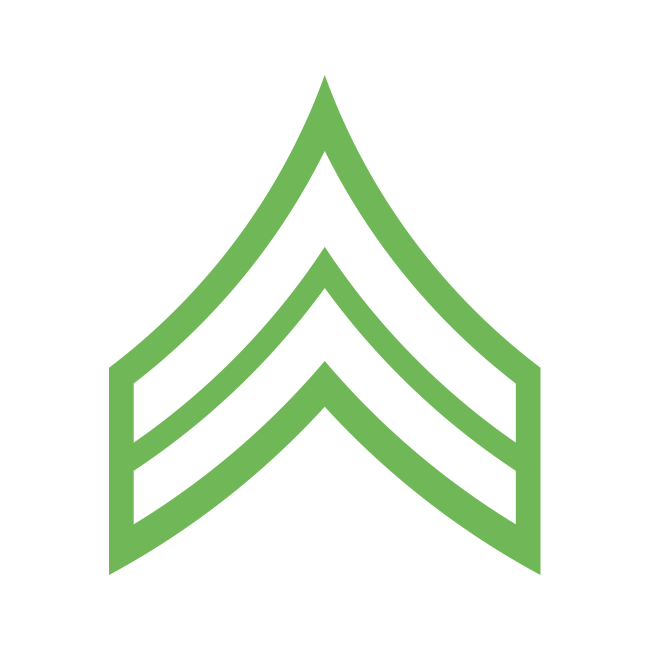 E-4 Corporal Rank Sticker Decal Die Cut - Self Adhesive Vinyl ...