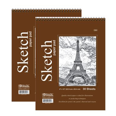 Arteza Hardbound Paper Pad for Drawing or Sketching, 8.5x11", 100 ...