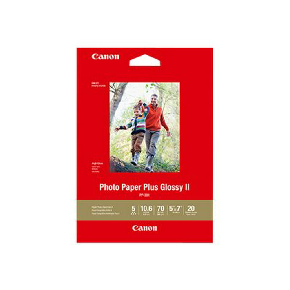 Canon Photo Paper Plus Glossy II PP 301 Glossy 10 6 Mil 5 12 In X canon-photo-paper-plus-glossy-ii-pp-301-glossy-10-6-mil-5-12-in-x