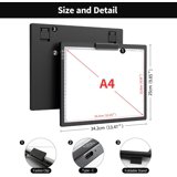 "ELICE Rechargeable A4 LED Light Board, 6 Brightness Levels, 13.46""x9 ...