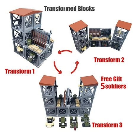 Moc Military Weapons Blocks With Figure Child Montessori Educational ...