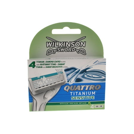 Quattro Titanium Sensitive Razor Blade by Wilkinson Sword for Women - 4 ...