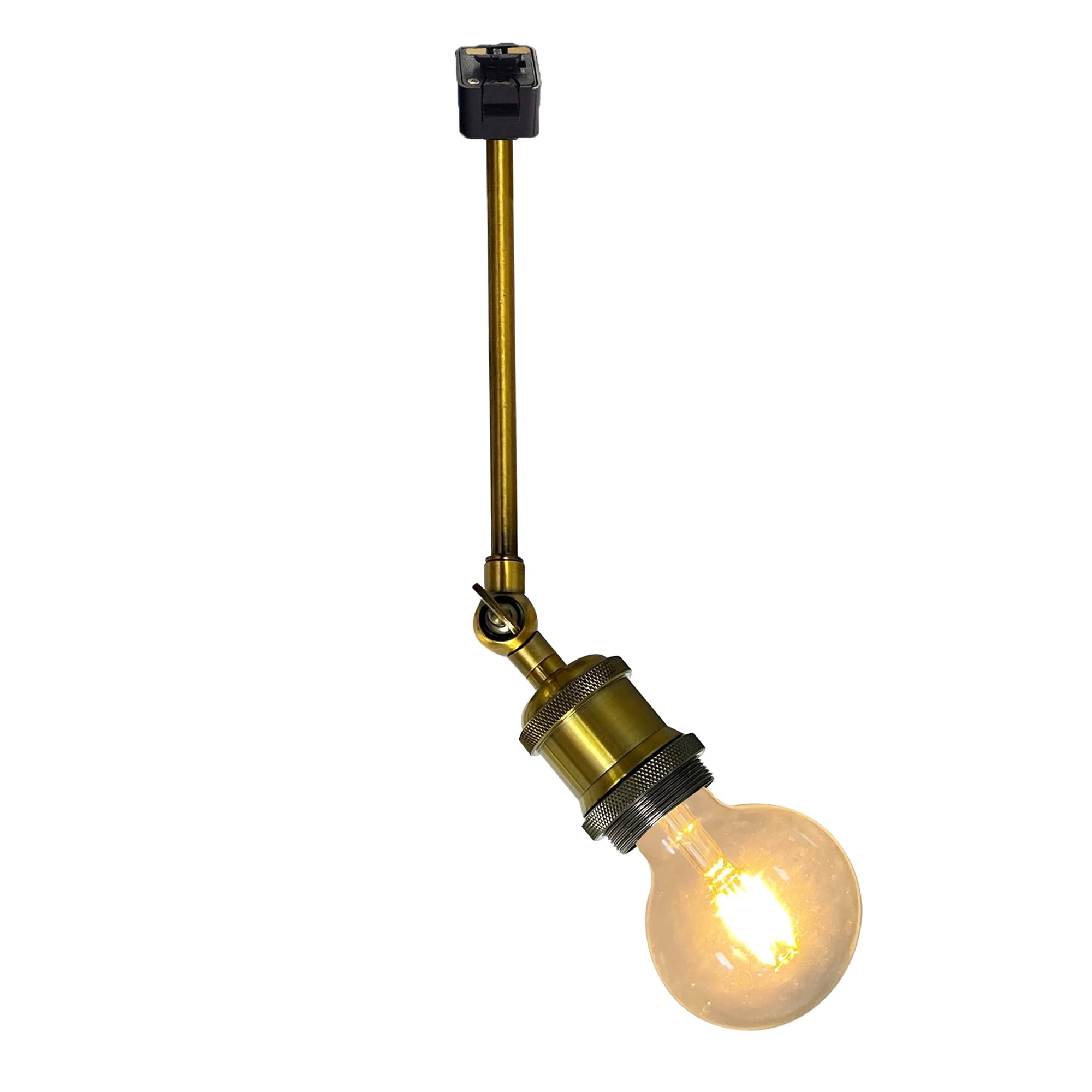 FSLiving J-Type Track Pendant Lights Adjustable Angle Metal Track Light ...