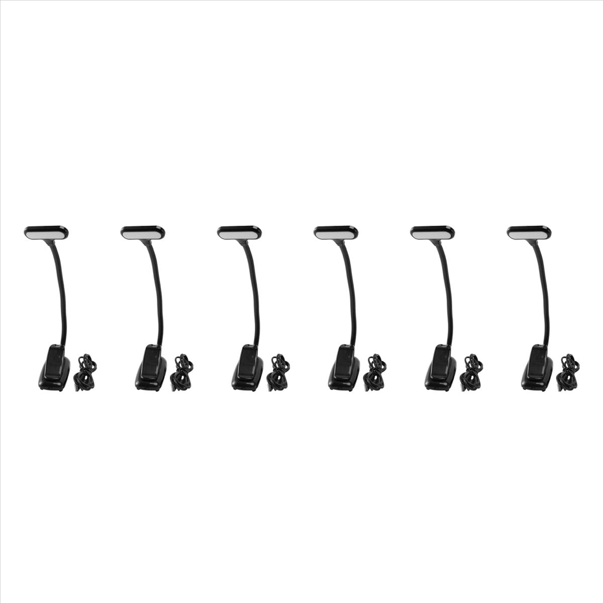 6X Luces Led para Libros， Clip en la Luz Recargable， 3 Modos de ...