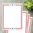 Current Stars & Stripes Patriotic Letter Papers - Set of 25 Summer ...