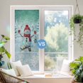 Cartoon Winter Skiing Snowman Window Privacy Film, Rainbow Film ...