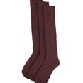 Classic Flat Knit Acrylic Orlon Knee High Socks 3 Pair Pack - Walmart.com