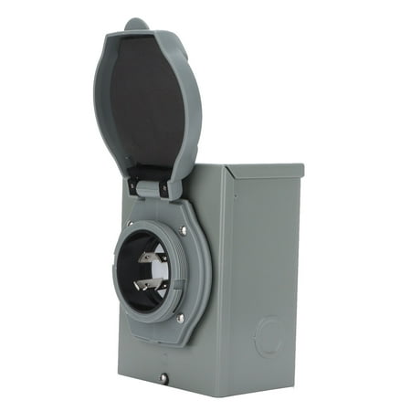 QIILU RV 30A Generator Power Inlet Box 4 Core Interface Weatherproof ...