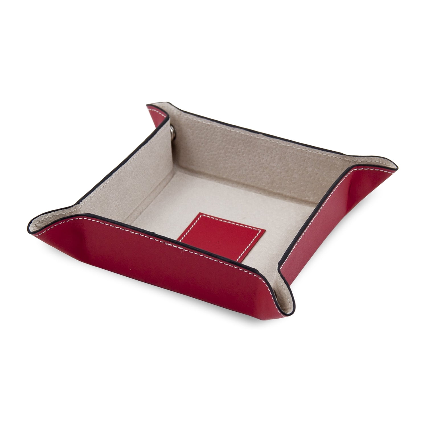 Red Leather Snap Valet with Pig Skin Leather Lining. - Walmart.com