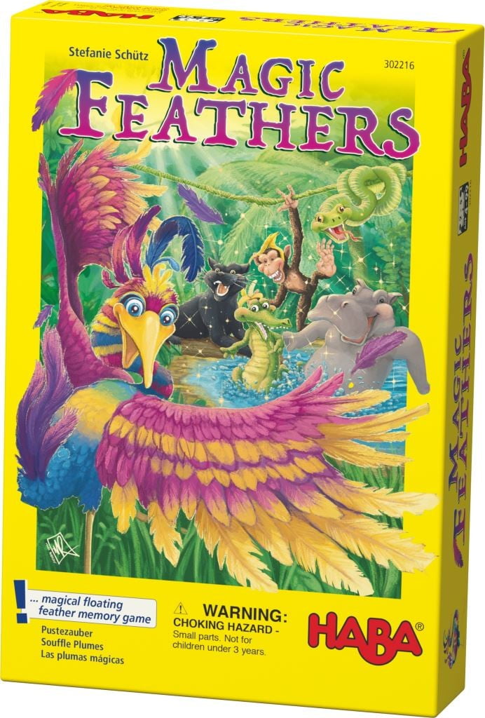 HABA Magic Feathers - A Magical Floating Feather Game for Ages 4 and Up ...