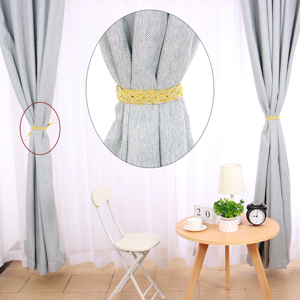Home Curtain Tieback 23 Inch Window Curtain Buckle Tiebacks Clips ...