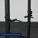 Titan Fitness X-3 Series Dip Bars, J-Hook Style Rack Mounted Dip ...
