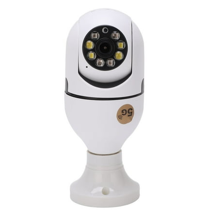 Light Bulb Camera, Universal Coverage Wireless Full Color Night Vision ...