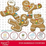 Ninja Gingerbread Christmas Cookie Kit, Holiday Cookie Decorate, Makes ...