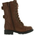 Soda Girls Kids Dome-2S Lace Up Military Combat Boots - Walmart.com