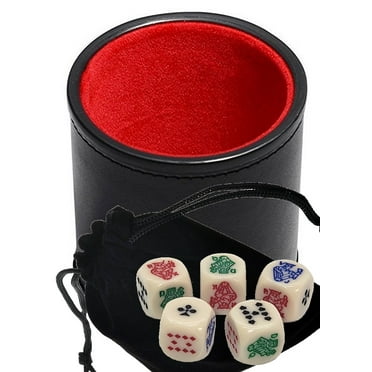 Synthetic Leather Dice Cup with Felt Lining - Walmart.com