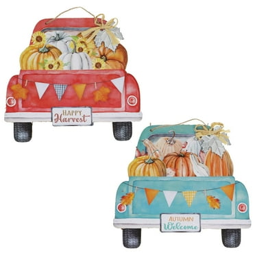 Autumn Harvest Decor: Fall Porch Signs, Thanksgiving and Fall Home ...