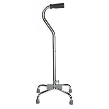 Curved handle adjustable aluminum cane, 6ea - Walmart.com