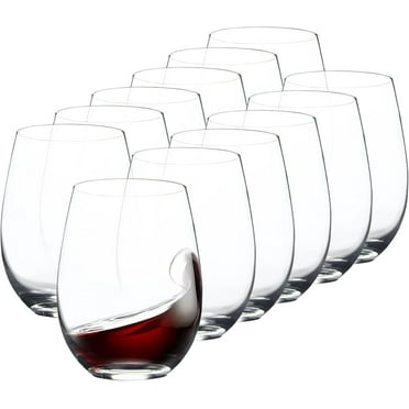 Libbey 7510 Vina Tall Wine Glasses, Stemmed Bulk Drinking Set, 16-ounce ...