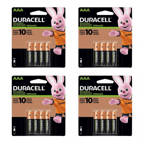 Duracell Pilas Recargables Aaa De 900mah 16 piezas. Duracell | Bodega Aurrera en línea