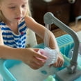 SPLASHFUN Wash-up Kitchen Sink Play Set with Running Water Pretend Play ...