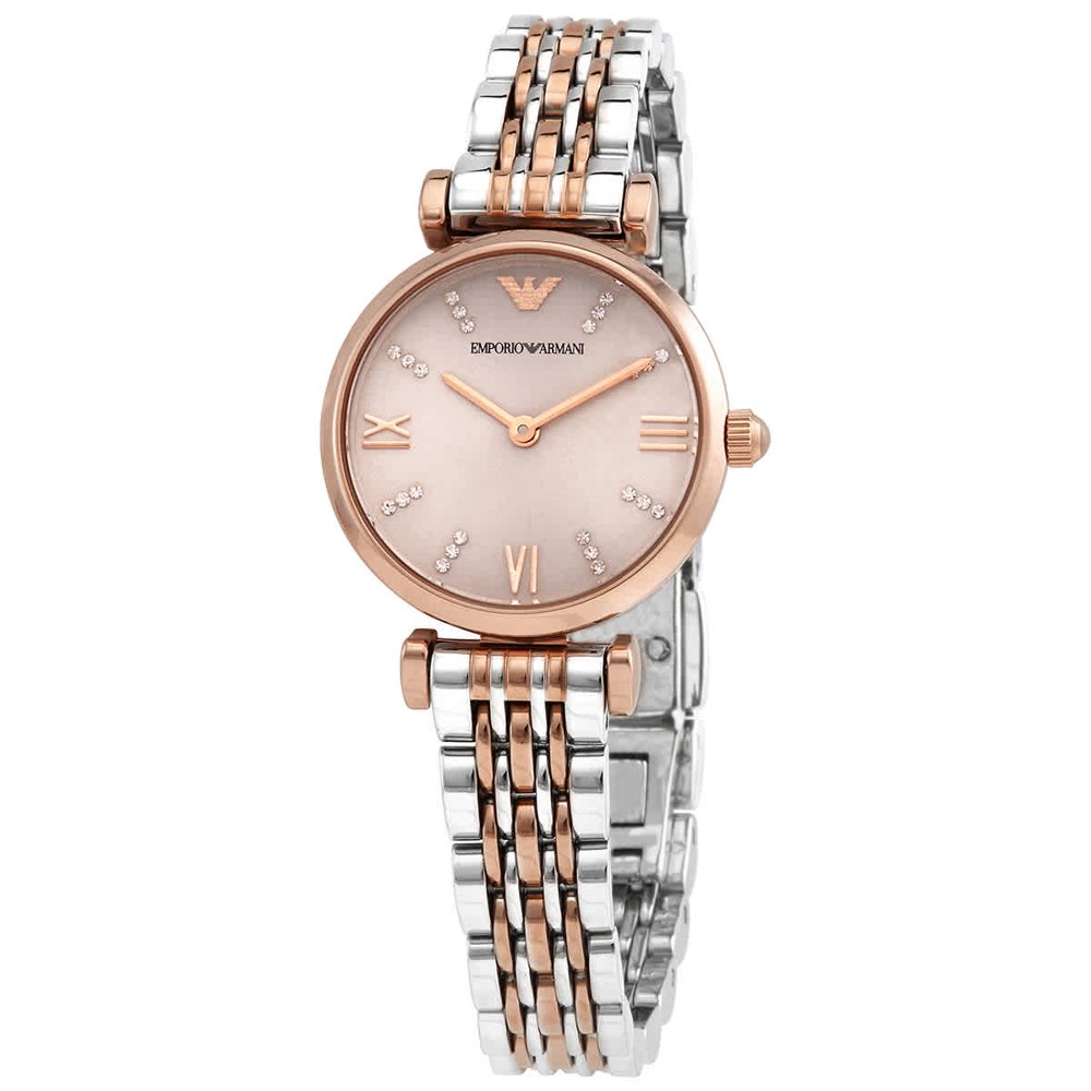 Emporio Armani - Emporio Armani Quartz Pink Dial Ladies Watch AR11223 ...