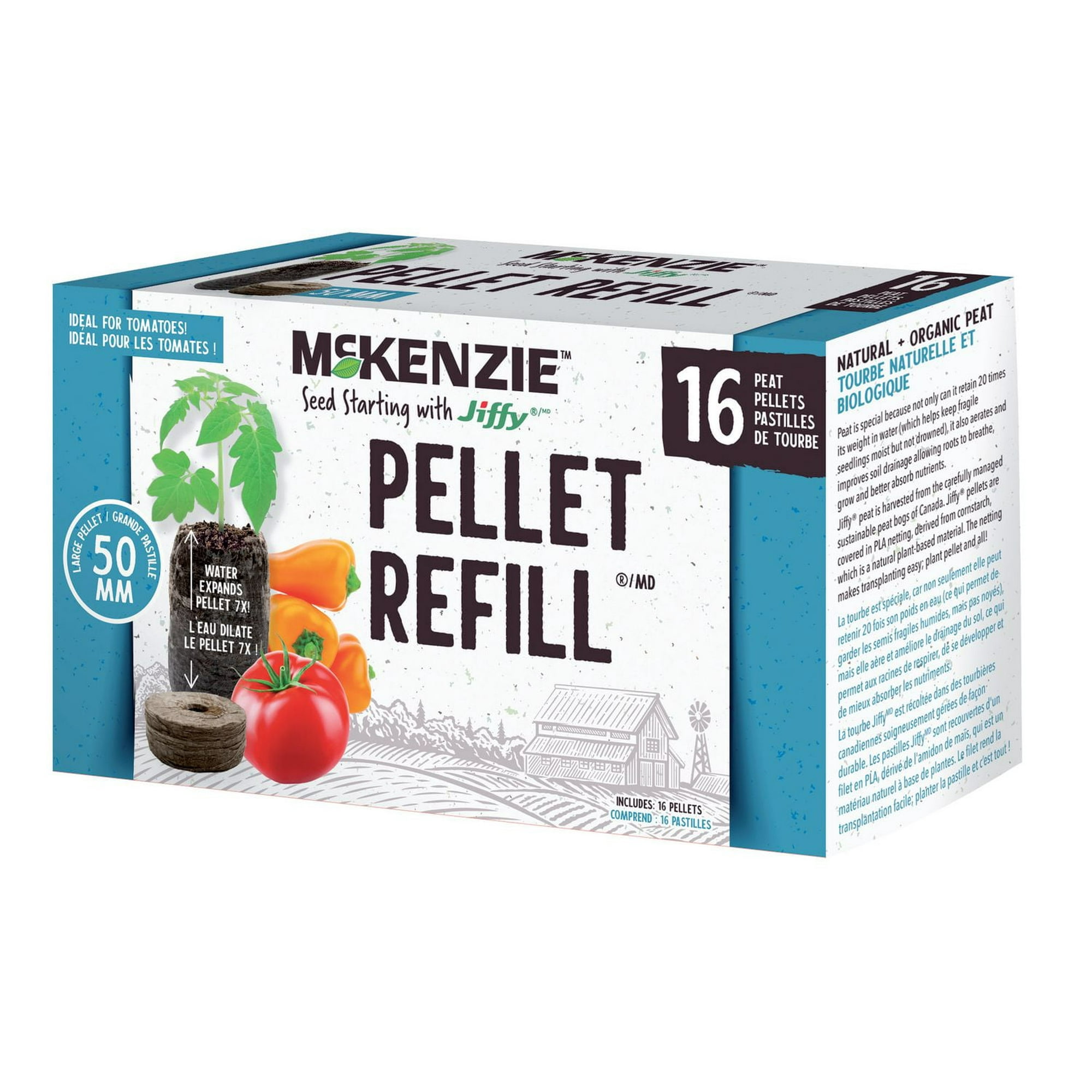 Click here for Mckenzie Seeds Mckenzie 16 Tomato Peat Refill 50mm... prices