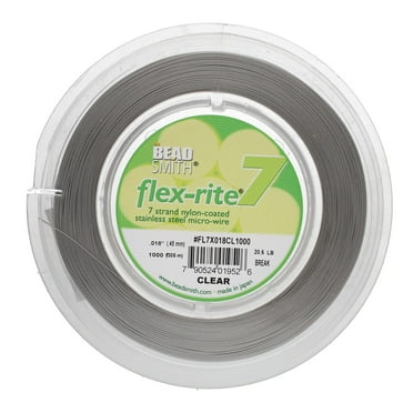 The Beadsmith Flex-Rite - Beading Wire, 49 Strand, Nylon Coated ...