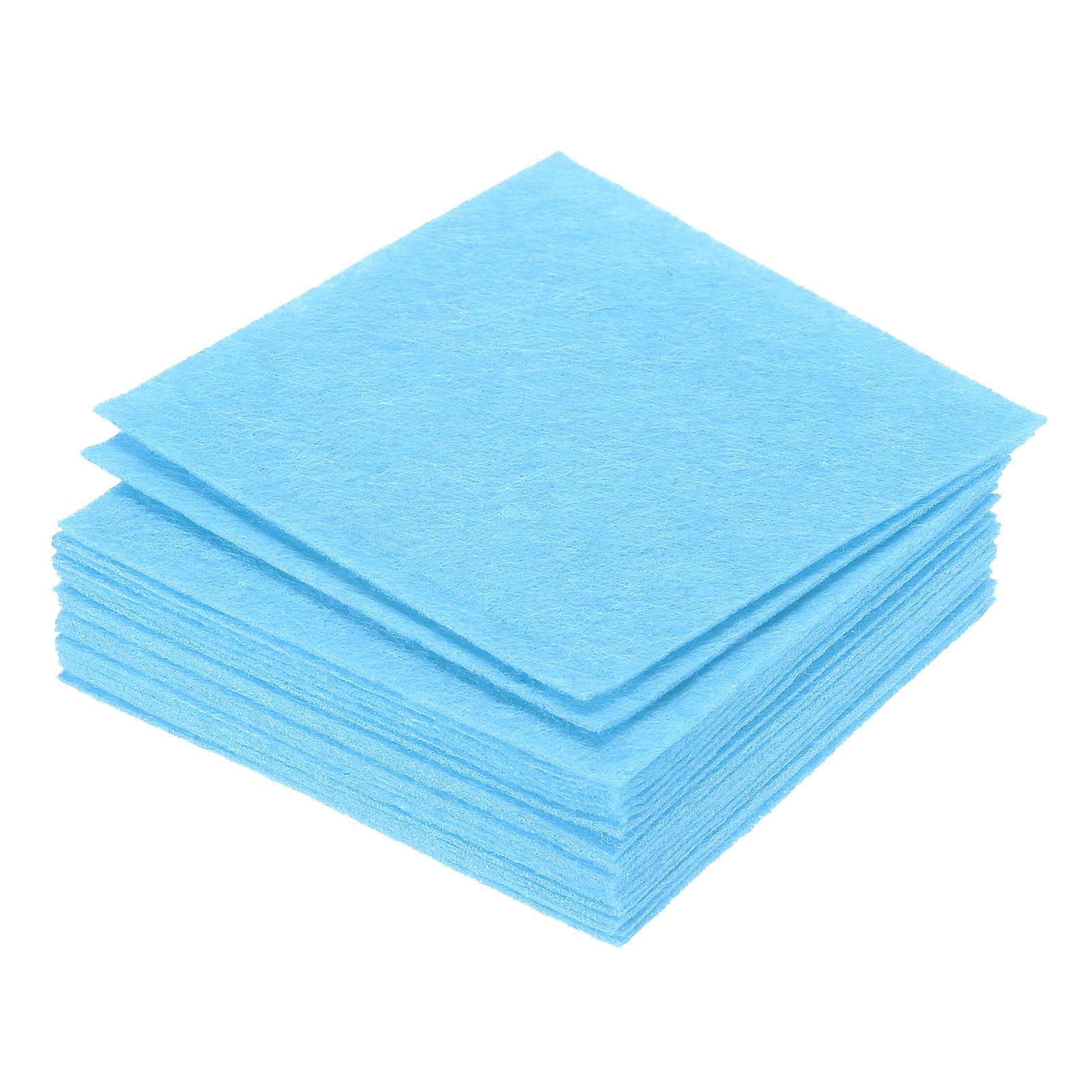 Soft Felt Sheets Fabric Craft Sheets Sky Blue 4 x 4 Inch 21 Pcs ...