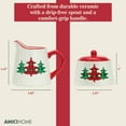 Amici Home Christmas Tree Sugar & Creamer Set - 8oz Ceramic Pitcher ...