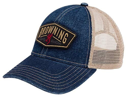 Browning Slack Denim Mesh Hat, Blue - Walmart.com