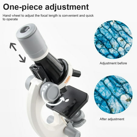 Children Microscope Toys Specimens Scientific Lab 100x 400x 1200x Kids ...
