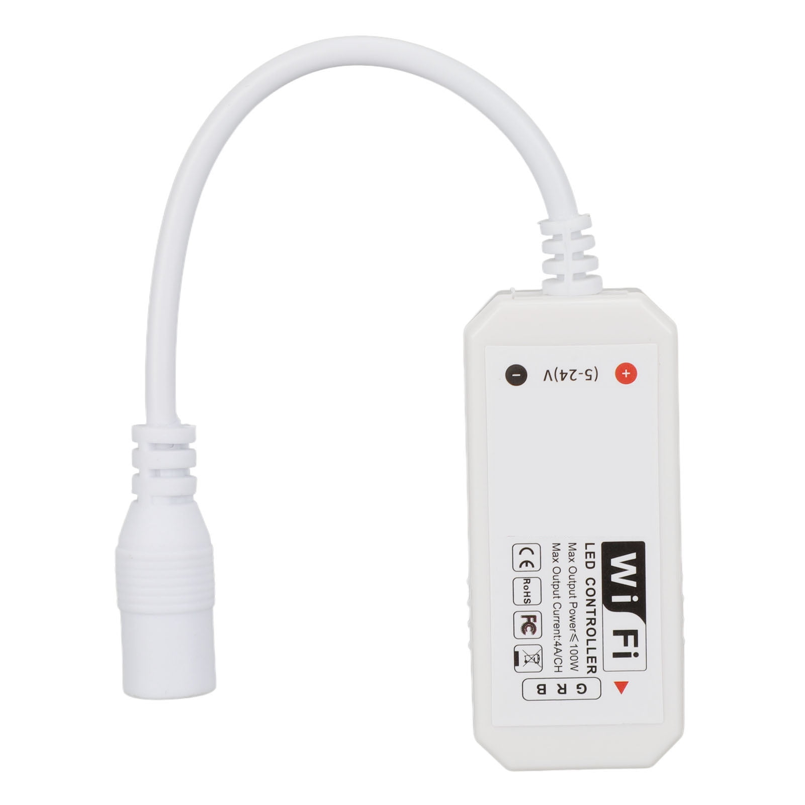 Controlador LED WiFi inteligente cable de 4 pines RGB luces de tira LED controlador inalámbrico ...