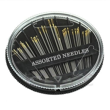 Menkey 4 Pcs Heavy Duty Curved Leather Hand Sewing Needles, Large Eye ...