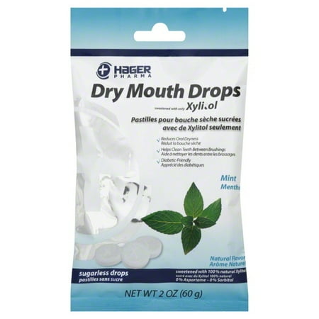 Hager Pharma Dry Mouth Drops with Xylitol, Mint 2 oz - Walmart.com