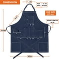 OPUX Chef Apron, Unisex Kitchen Apron with Pockets, Heavy Duty Canvas for Cooking, BBQ, Baking ...
