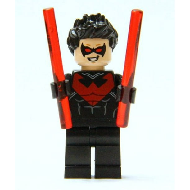 LEGO Nightwing Minifigura (Versión Roja) - Incluye 2 B Rojas | Walmart ...