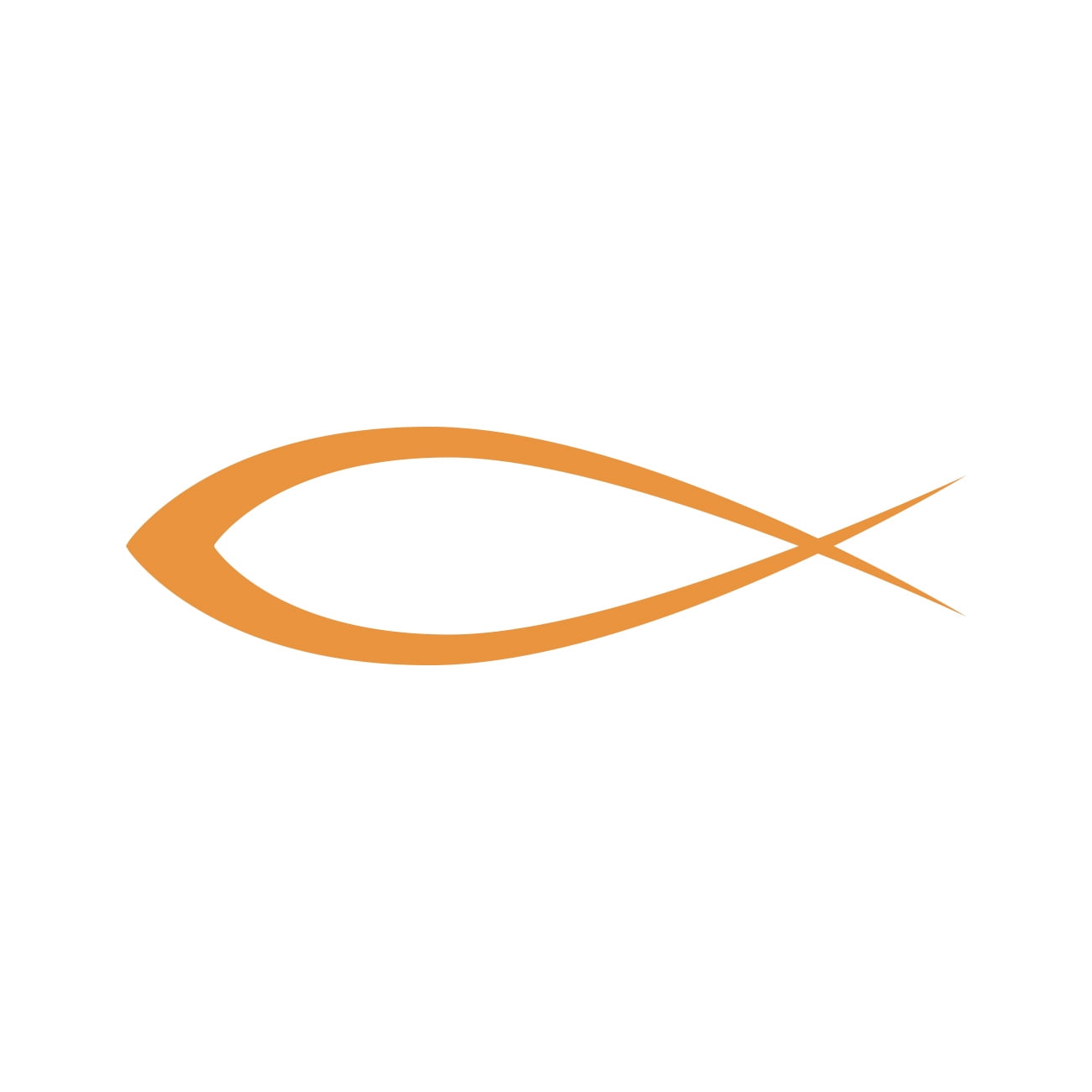 Jesus Fish Sticker Decal Die Cut - Self Adhesive Vinyl - Weatherproof ...