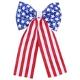 American Flag Wreath Bows – 4th of July Patriotic Bows with Long Tails ...
