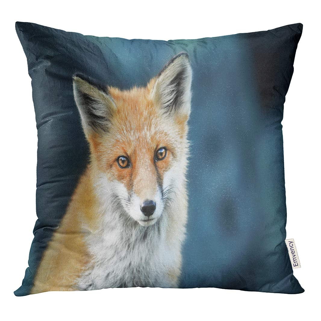 STOAG Beige Algonquin Red Fox Head Detail Eyes Brown Canada Throw ...