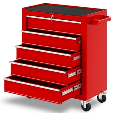 IRONMAX Portable Tool Box, 20.5’’ Lockable Steel Tool Chest Cabinet w ...