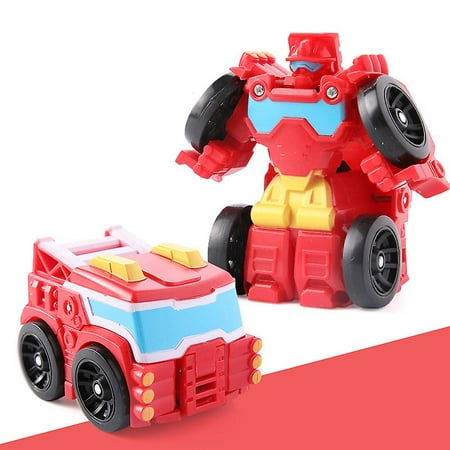 Cartoon Transformation Robot Action Figure Toys Mini Cars Robot Classic ...